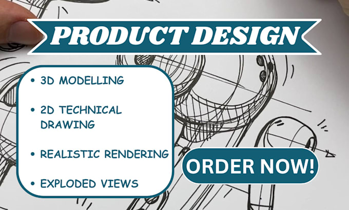 Do product design 3d moddeling and rendering by Ellynp_designer | Fiverr