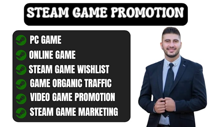 Steam game promotion, increase steam game wishlist, steam game ...