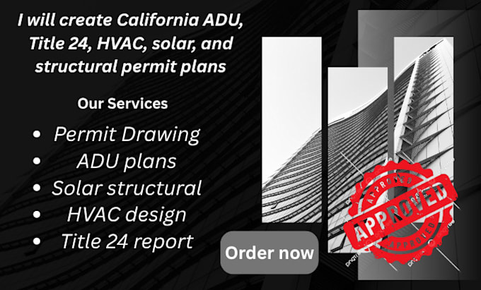 Create adu, hvac, solar, and structural permit plans ca title 24 ...
