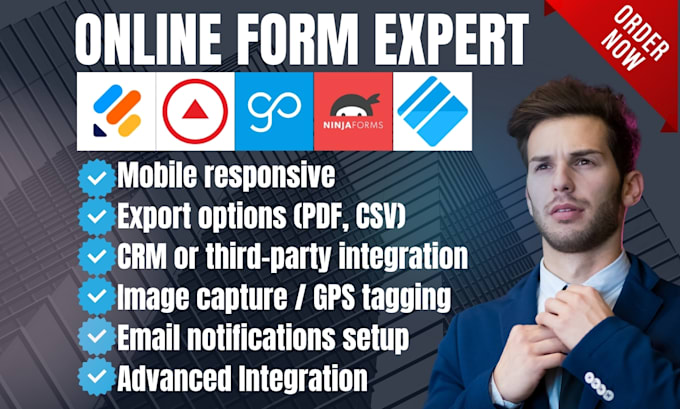 Setup jotform fulcrum gocanvas fastfield ninja formotus repsly magpi ...