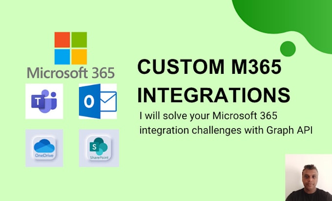 Solve your m365 integration challenges with microsoft graph api by Cre8tiveworks | Fiverr