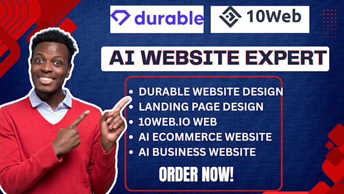 Design 10web ai durable ai website, ai ecommerce website, ai business website by Harry3819 | Fiverr