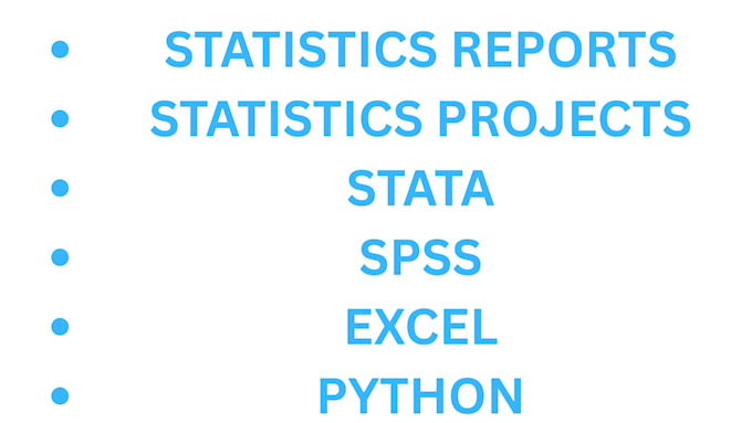 Do statistics reports using stata, spss, python by Kig00112 | Fiverr