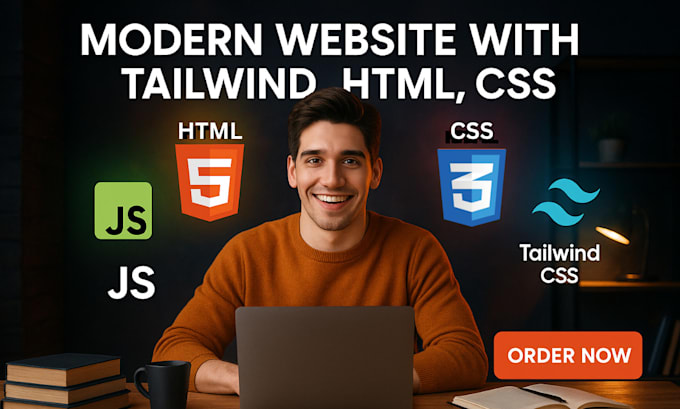 Create a modern portfolio website with tailwind and js aos by Jinwoo675 | Fiverr