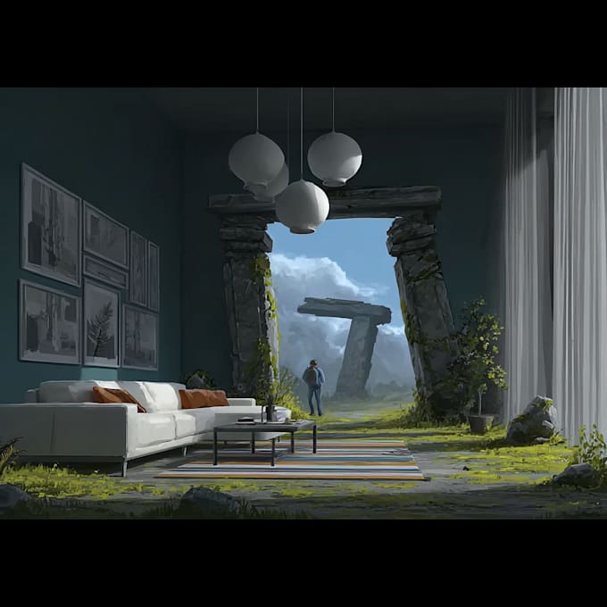 Make 2d environment art, 2d concept art illustration by Elaraemenor | Fiverr