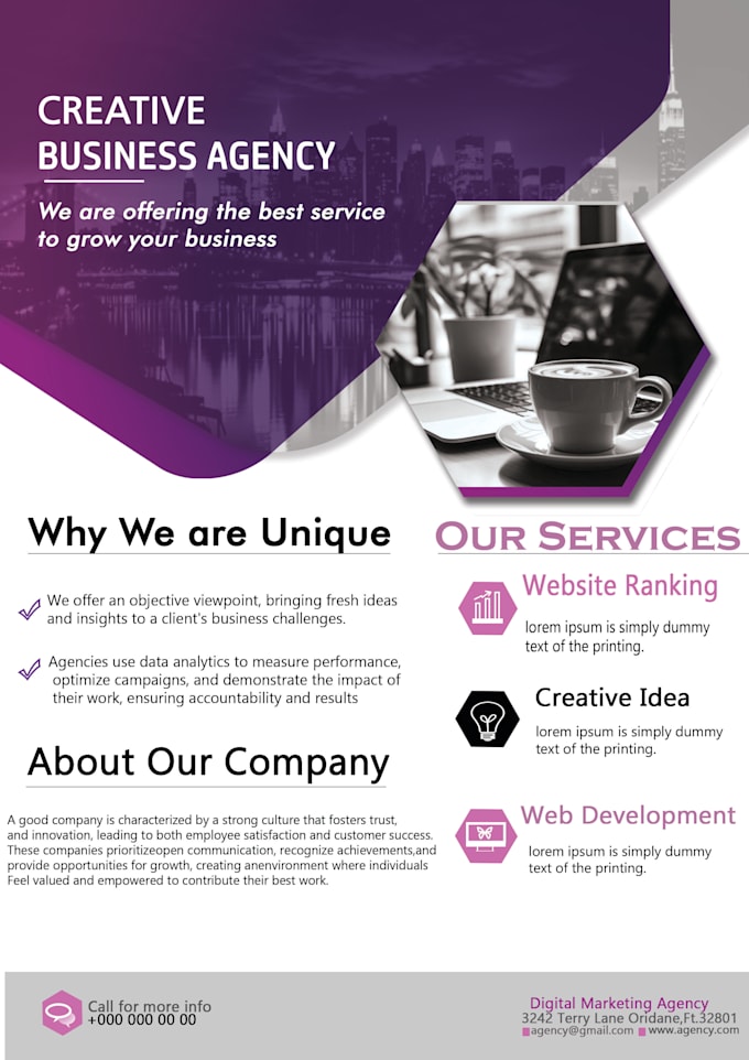 Do pamphlet designs, banner and poster design by Jagritishah241 | Fiverr