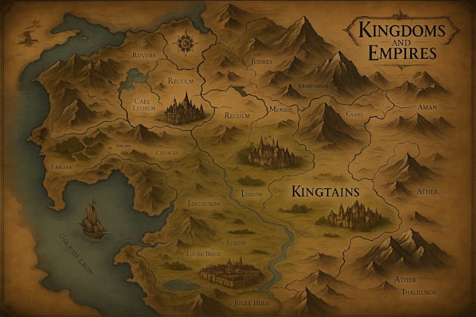 Fantasy dnd map design battlemap map illustration dnd city map fantasy ...