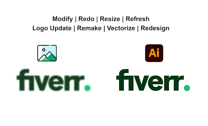 Recreate logo, modify, redo, redesign image vector, refresh by ...