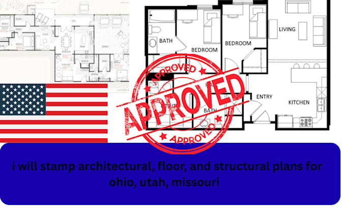 Stamp architectural, floor, and structural plans for ohio, utah ...
