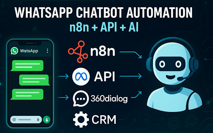 N8n whatsapp chatbot workflow automation meta api 360dialog vapi ai agent fix