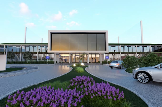 Redesign golf showroom, sport space layout, stadium field rendering ...
