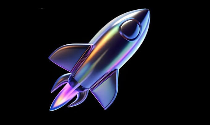 Create 3d animated spinning logo intro with metallic effect by ...