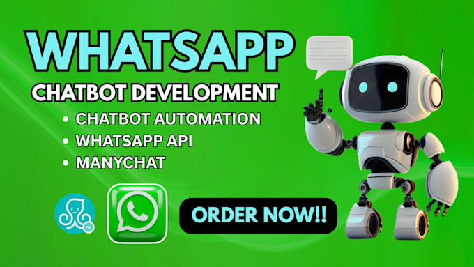 Develop whatsapp chatbot whatsapp automation whatsapp api whatsapp ai chatbot by Only_niceeyy ...