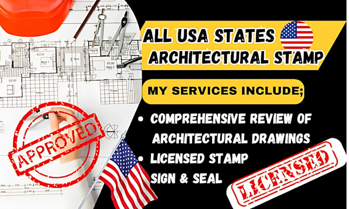 Review and stamp your architectural drawing, mep drawing for usa city ...