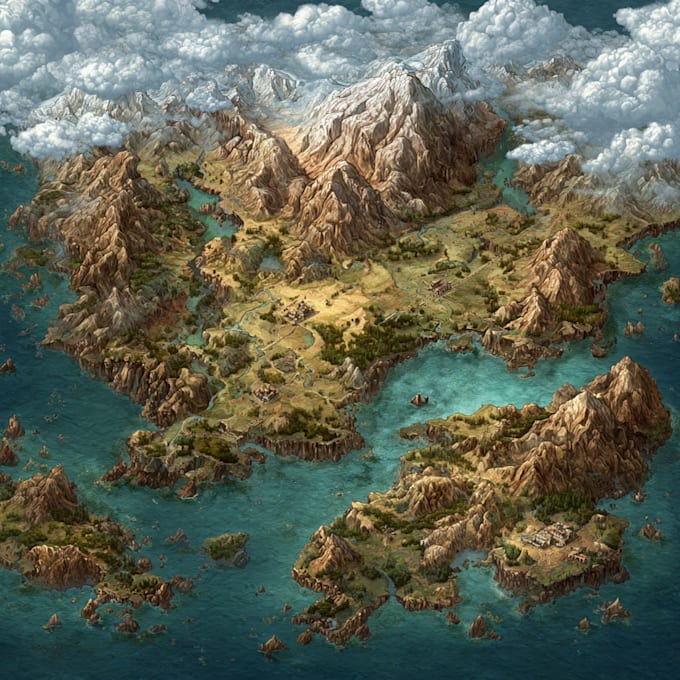 Create a high quality fantasy map by Caritsa | Fiverr