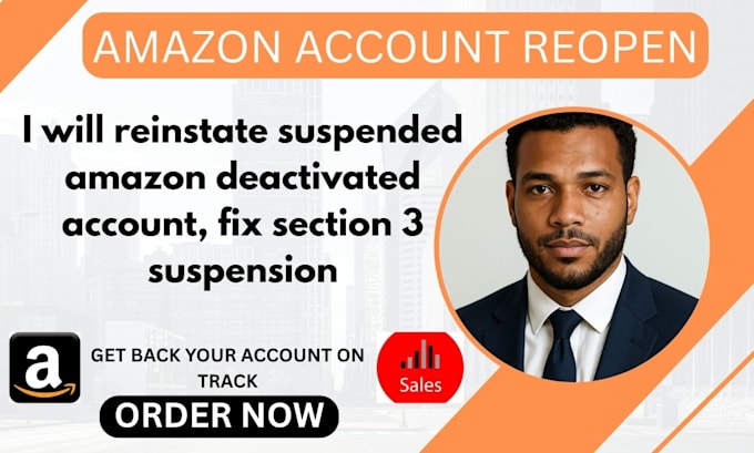Reinstate suspended amazon deactivated account, fix section 3 suspension by Johnyexpertkdp | Fiverr
