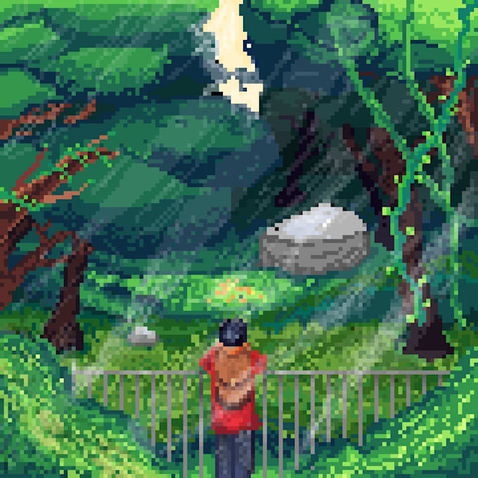 Make pixel art landscapes , background and small scenes by Saim ...