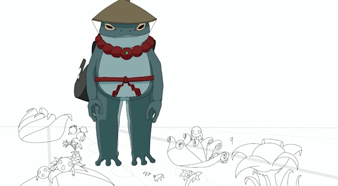 Provide 2d animations walk cycle fights chibi random by Jep_cee | Fiverr