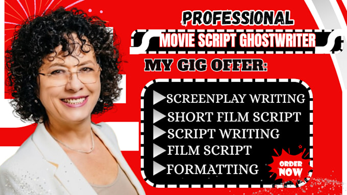 Ghostwrite your movie script, screenplay, screenwriting, film script, tv series by Amelia3355 ...