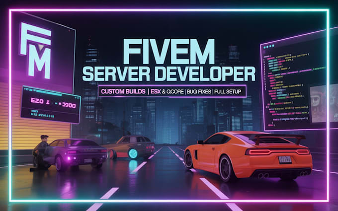 Develop or create a fivem server, fix esx or qbcore server by George_oliver05 | Fiverr