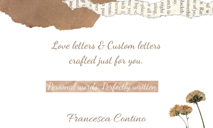 Write beautiful handwritten letters and heartfelt notes by Conti ...
