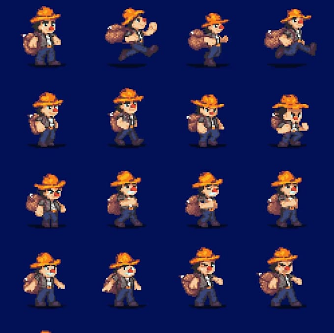 Create custom game pixel art, pixel icon, banner, logo, illustration ...