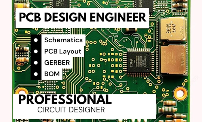 Make pcb design pcb layout pcb circuit board design schematic design gerber file by Xiaomara ...