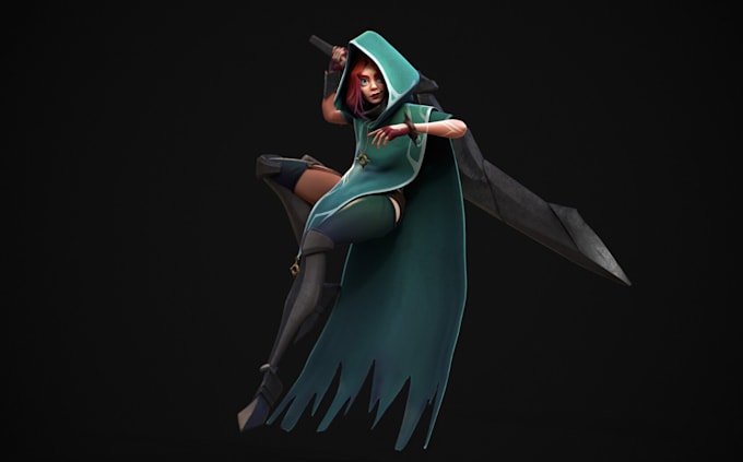 Stylized 3d character model,rig3d for ue5 mannequin,pbr unity texture, animate3d by Motoshey ...