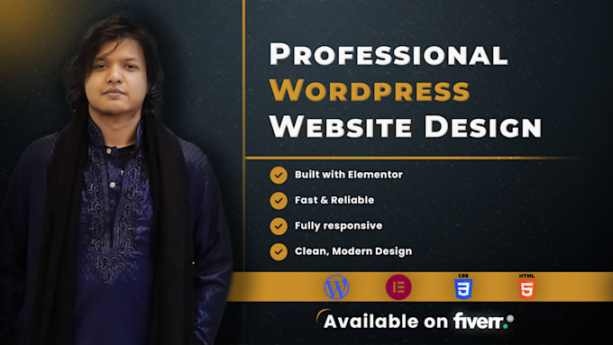 Design a responsive wordpress business website with elementor and custom css by Junaed_ahesan ...