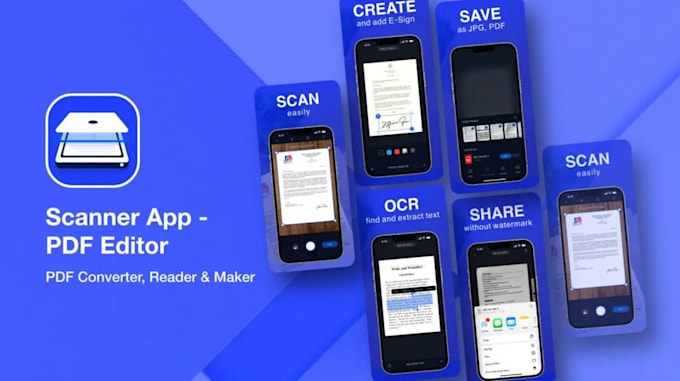 Develop ocr scanner app, ai scanner app, document scanner app, pdf scanner app by Abraham_james4 ...