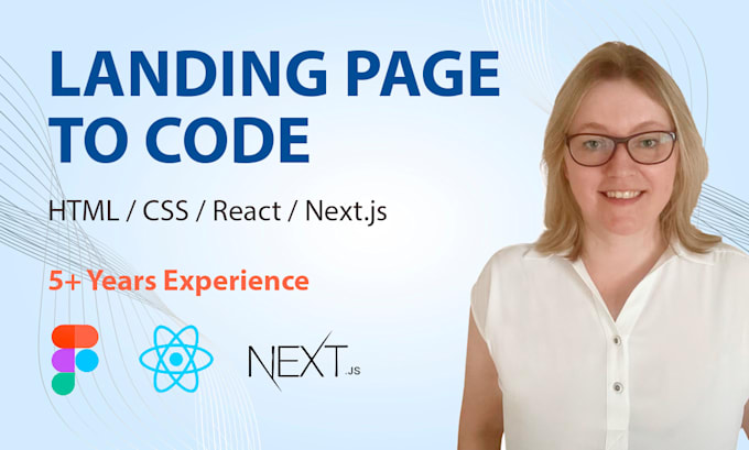 Convert figma desing to responsive landing page with html, css, react or nextjs by Marina_iutina ...