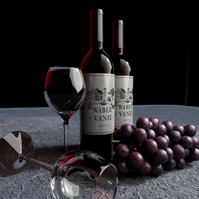3d wine animation soda animation bottle design 3d wine product model 3d ...