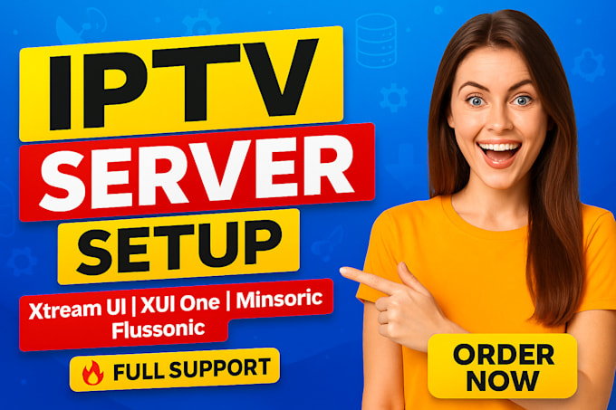 Setup iptv server, xtream ui, xui one, ministra, flussionic, with full ...