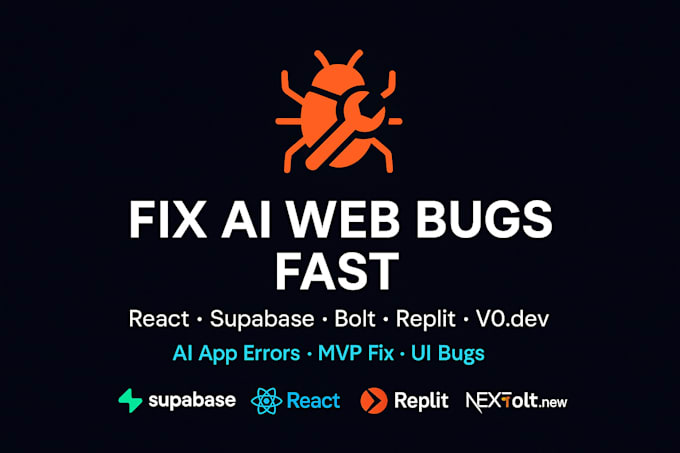 Fix lovable bug next react js ai replit using bolt new v0 lovable dev supabase by ...