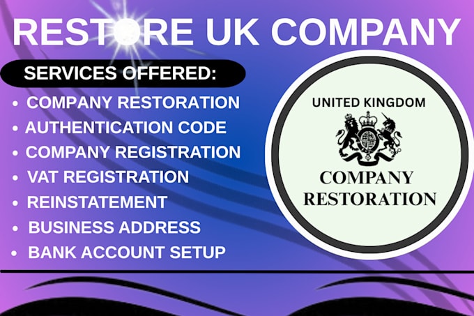 Restore uk company, reinstate, reactivate ltd, annual accounts filing ...