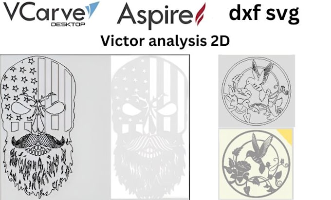 Do vectorize image aspire vcarve pro to dxf dwg svg image tracing by ...
