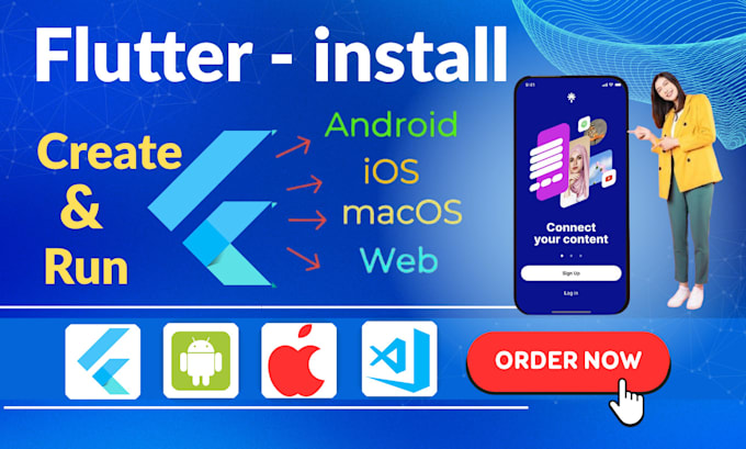 Install flutter sdk setup on your window or mac,dart sdk,emulator,android studio by Nadeemddev84 ...