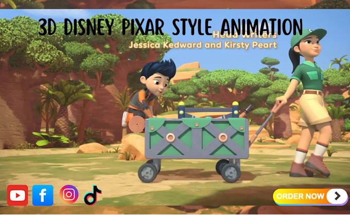 Create 3d animated ai disney pixar 3d animation in disney style disney ...