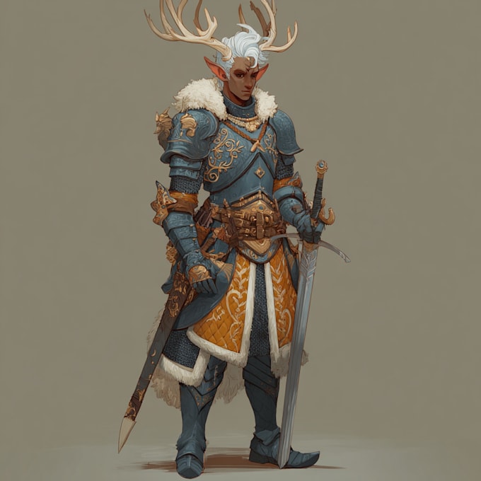 Draw 2d character art and fantasy character art by Mugotoke | Fiverr