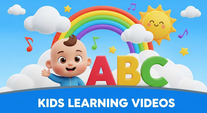 Design custom animated kids learning videos for toddlers and ...