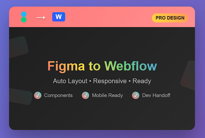 Create webflow ready figma design with auto layout by Webvalley99 | Fiverr