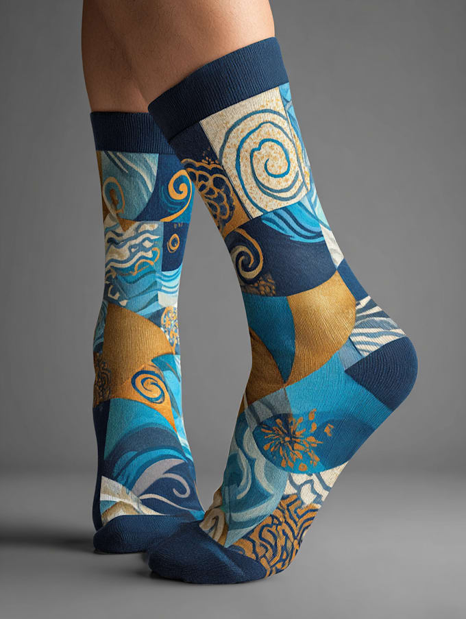Design custom and unique socks design by Hectorolive | Fiverr