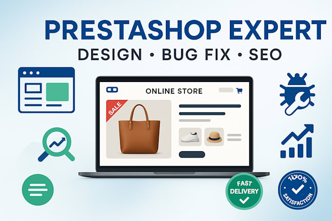 Design prestashop, redesign prestashop bug fix, prestashop store seo by Nicole_herman1 | Fiverr