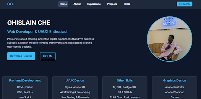 Create your responsive website and host it by Ghislain_che | Fiverr