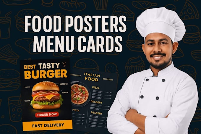 Design attractive food poster and menu card in 24 hours by Alpeshasal ...