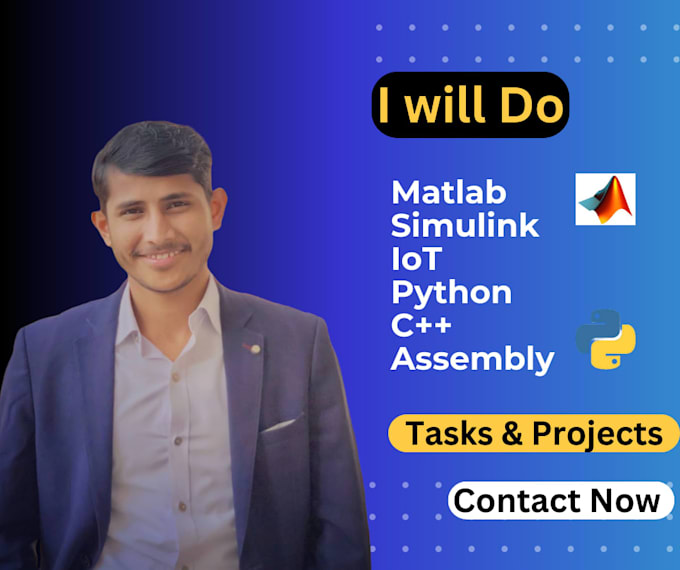 Do python assembly iot matlab simulink and networking projects by Dani670 | Fiverr