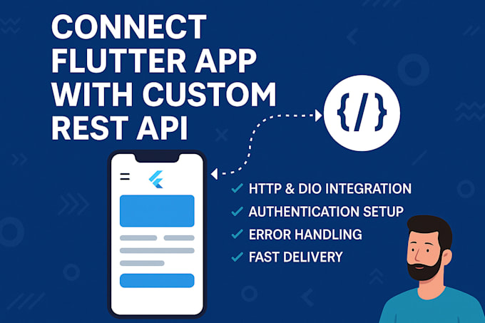 Connect flutter app with custom rest api by Humayoon5 | Fiverr