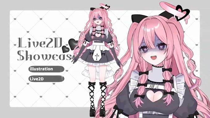 Draw live 2d vtuber model, live 2d rigging, vtuber model, vtuber commission by Jasmine_wise | Fiverr
