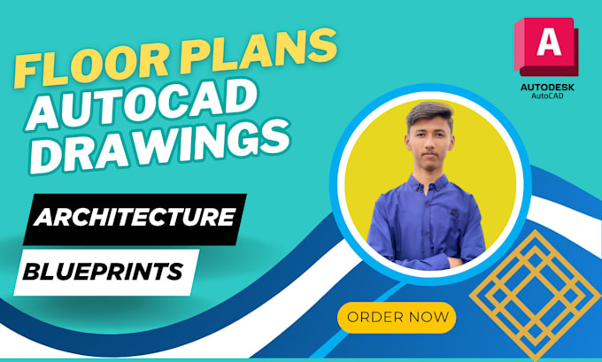 Autocad floor plan architecture drawings by Rehan_tayyeb | Fiverr