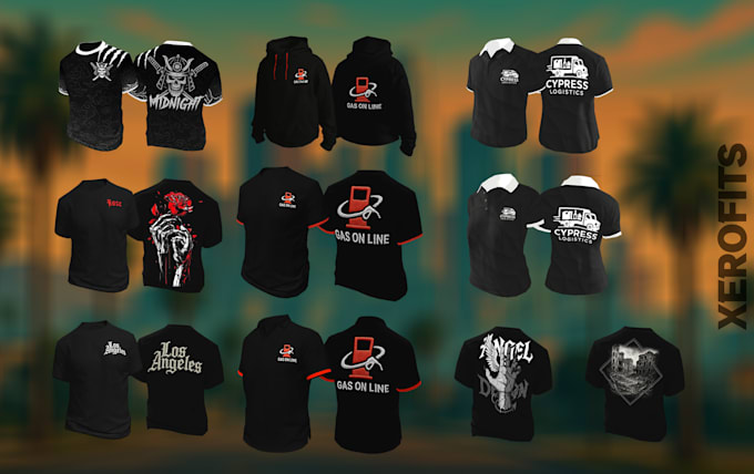 Create custom gta fivem clothing textures by Xerofits | Fiverr